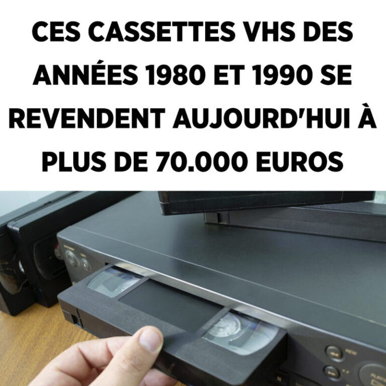 Ces cassettes VHS des années 1980 et 1990 se vendent désormais à une ...